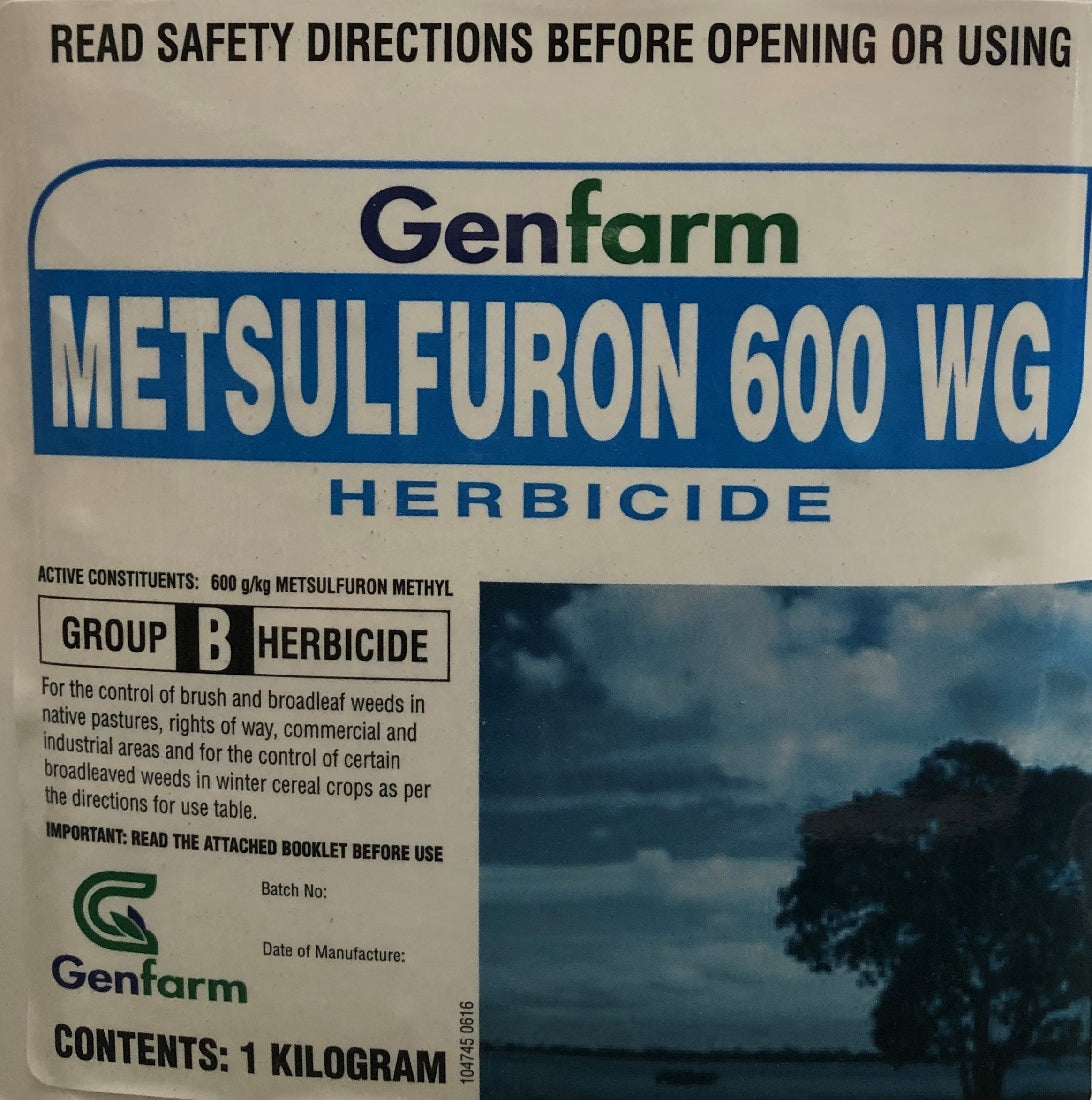 METSULFURON 600 WG HERBICIDE GENFARM 1KG – Gidge Rural
